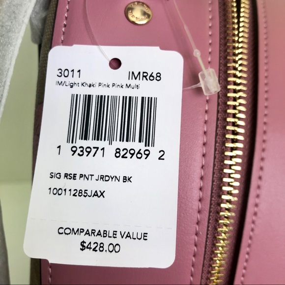 Coach | Bags | Coach Jordyn Backpack Floral Signature Prairie Rose Pink ...
